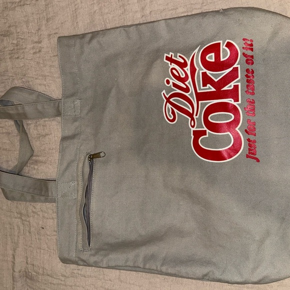 Coca Cola | Bags | Vintage Coca Cola Gray Tote With Red Logo | Poshmark